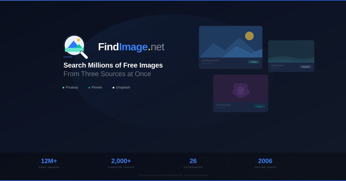 Find Image — Search Millions of Free Images from Pixabay, Pexels & Unsplash